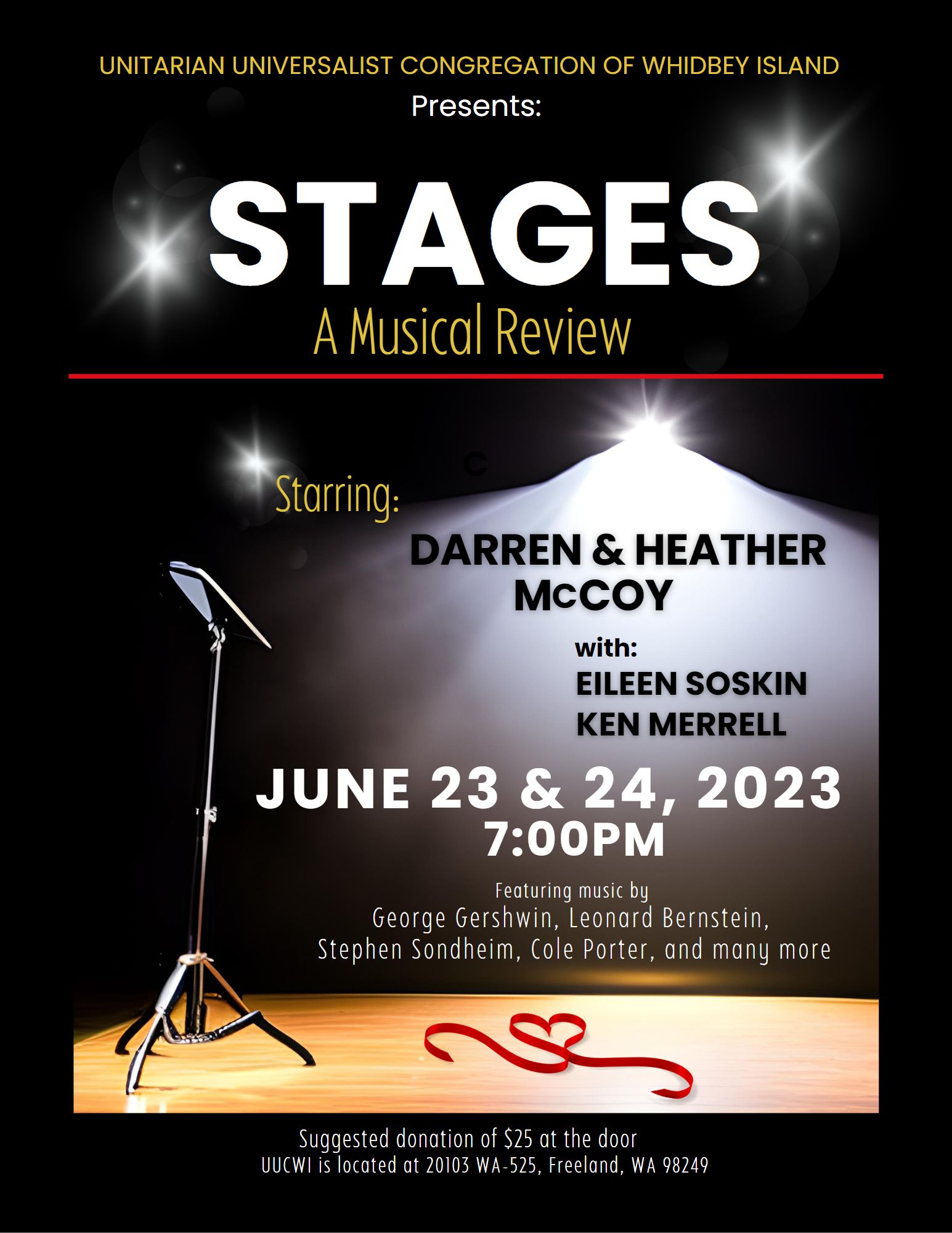 Musical review celebrates love’s “Stages” - Whidbey Weekly